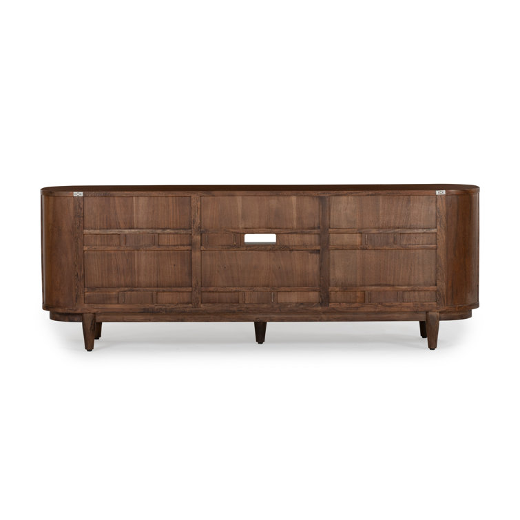 Yazzie Solid Wood TV Stand for TVS Up to 88 Color Brown